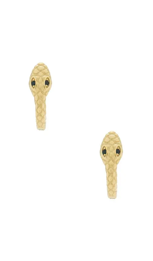 Shashi Serpent Huggie Earrings