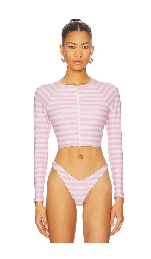 POST SWIM Melanie Longline Rashguard - Hope Lines
