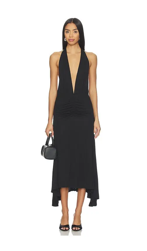 WeWoreWhat Halter Midi Dress