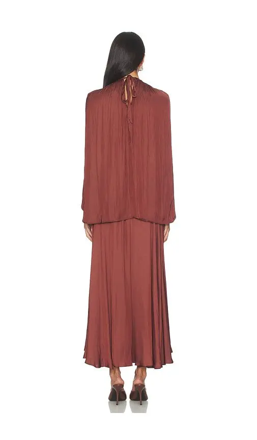 WeWoreWhat Halter Cape Midi Dress