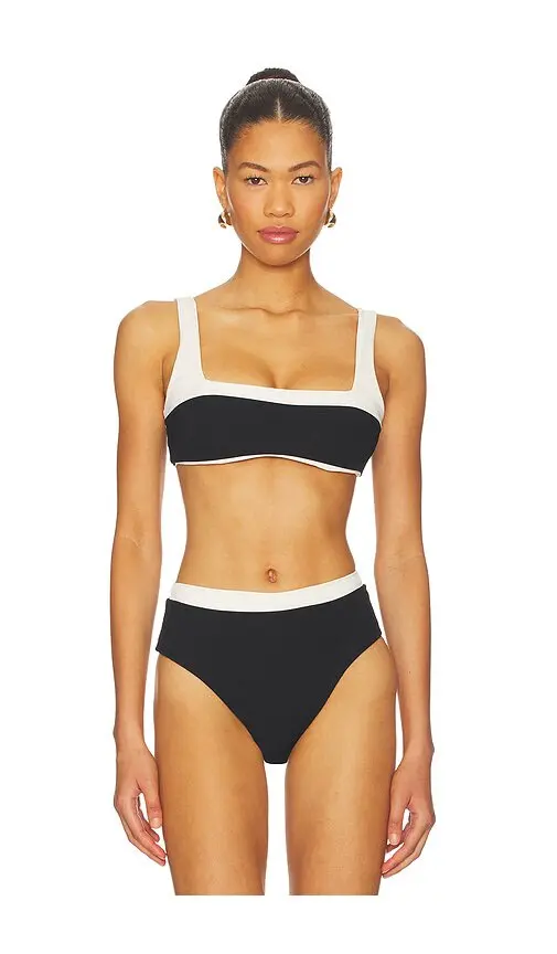 L*Space Zuri Bikini Top - Black & Cream