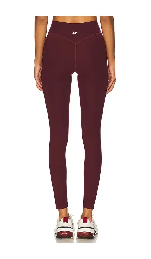 437 The V Legging In Burgundy