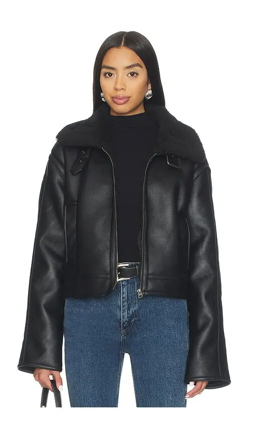 Superdown Lucinda Faux Leather Jacket
