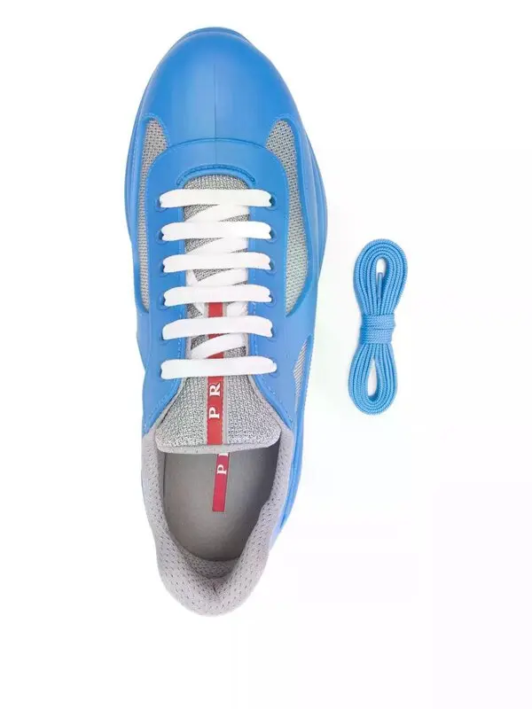 Prada 25mm America's Cup Sneakers - Blue