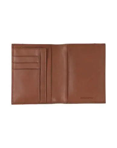 PIQUADRO Document Holder Tan Cow Leather - Brown