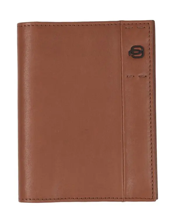 PIQUADRO Document Holder Tan Cow Leather - Brown
