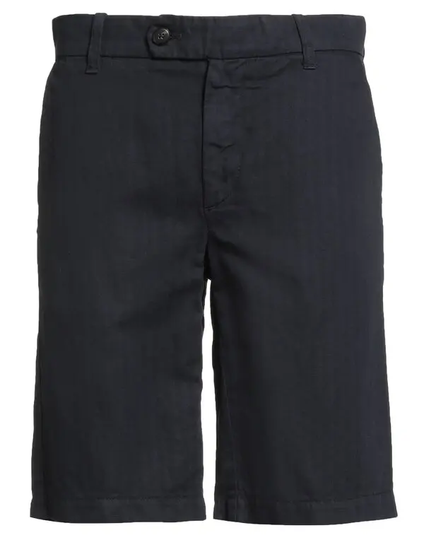 Eleventy Cotton Twill Mid Rise Shorts - Navy