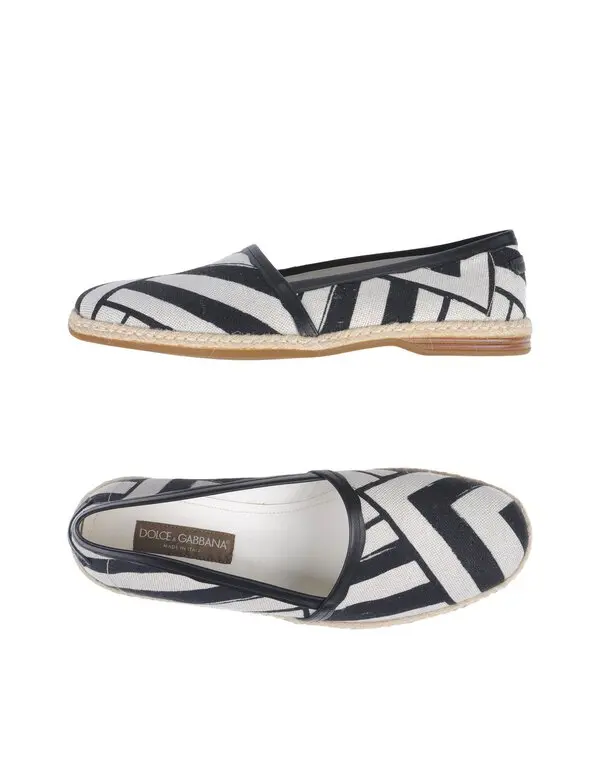 Dolce & Gabbana Cotton And Linen Espadrilles - Black