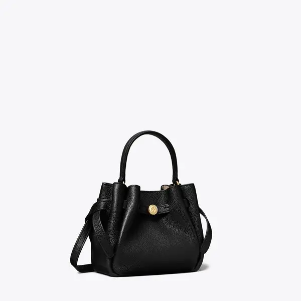 Tory Burch Mini Romy Bucket Bag - Black