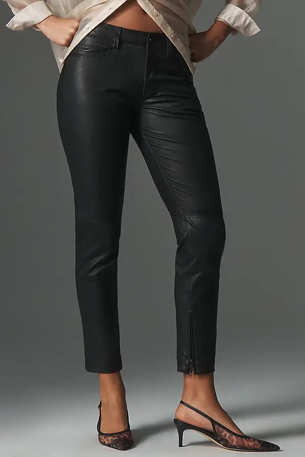 PILCRO Rococo Leather Skinny Pants