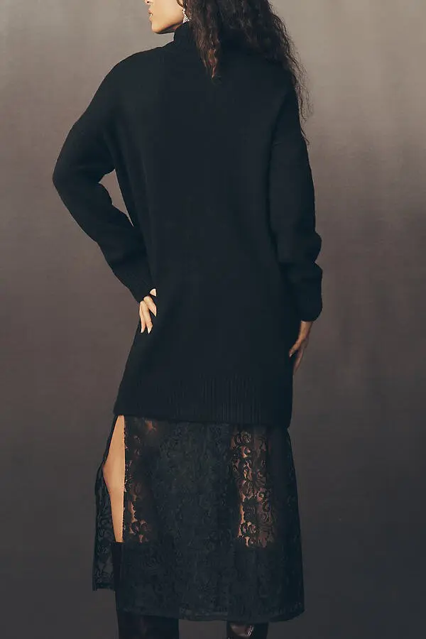chinese dress ladies 3.1 Phillip Lim French Tuck Knit Dress with Lace Trim Beige / Xs main image 1