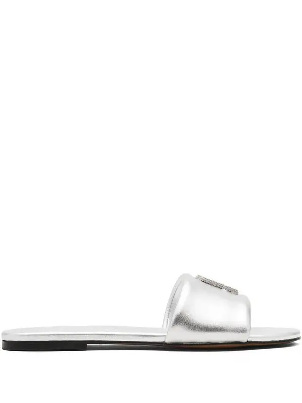 Marc Jacobs Metallic Leather Slides