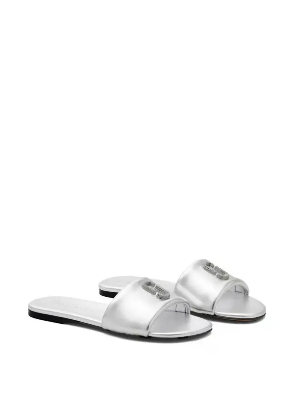 Marc Jacobs Metallic Leather Slides