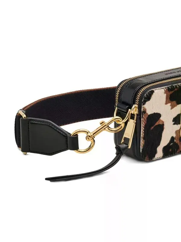 Marc Jacobs Snapshot Haircalf-pattern Bag - Black