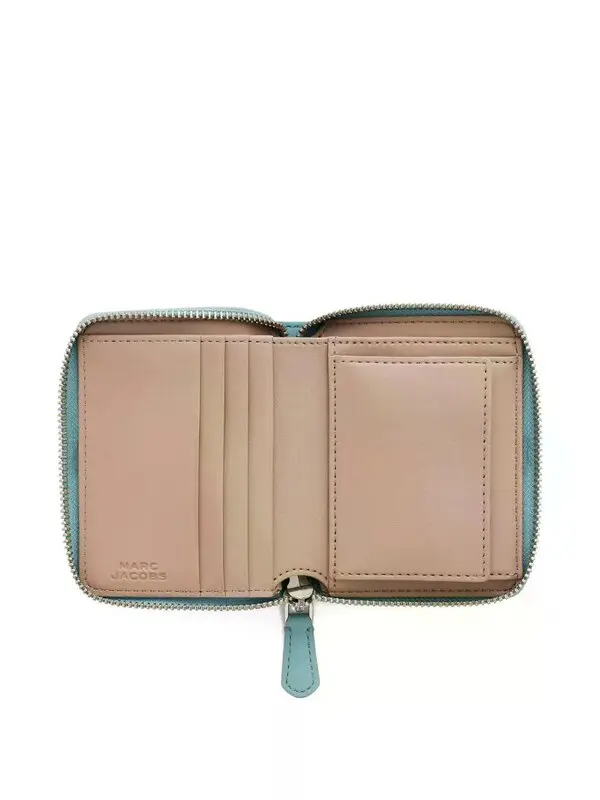 Marc Jacobs Zip Leather Wallet - Blue
