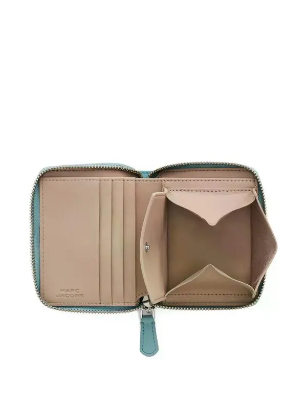 Marc Jacobs Zip Leather Wallet - Blue