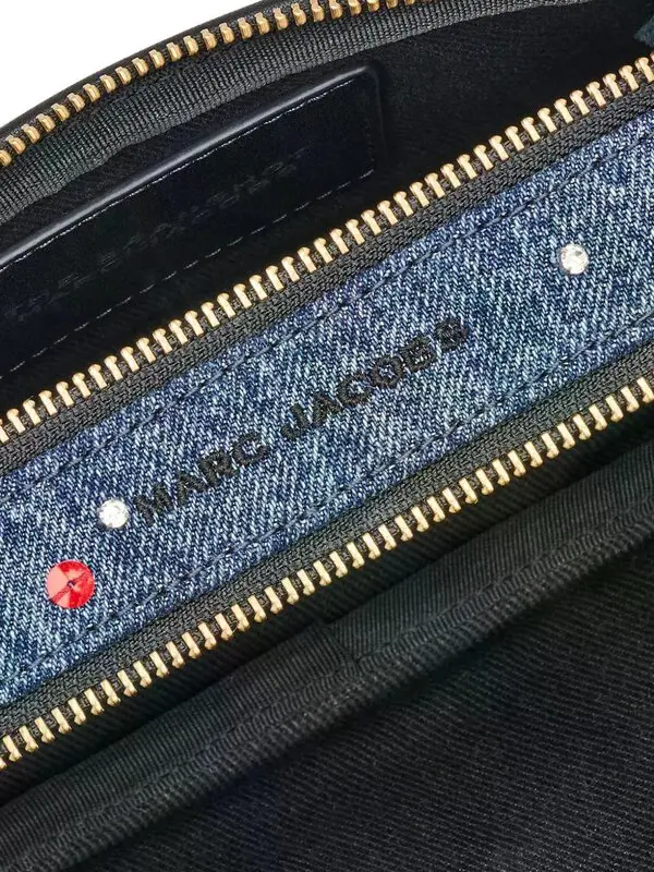 Marc Jacobs Snapshot Charm-detail Denim Crossbody Bag