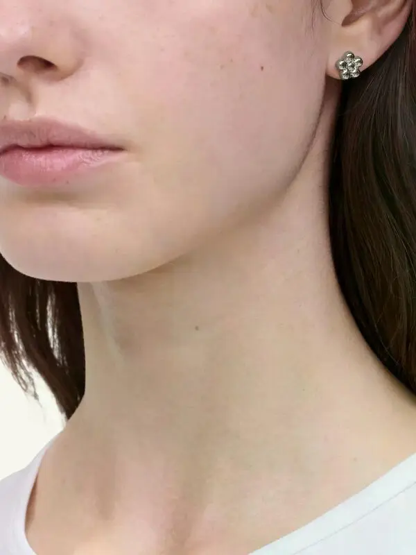 Marc Jacobs Daisy Balloon Stud Earrings - Silver
