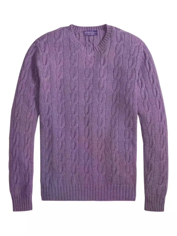 Ralph Lauren Purple Label Cable-knit Long-sleeve Sweater