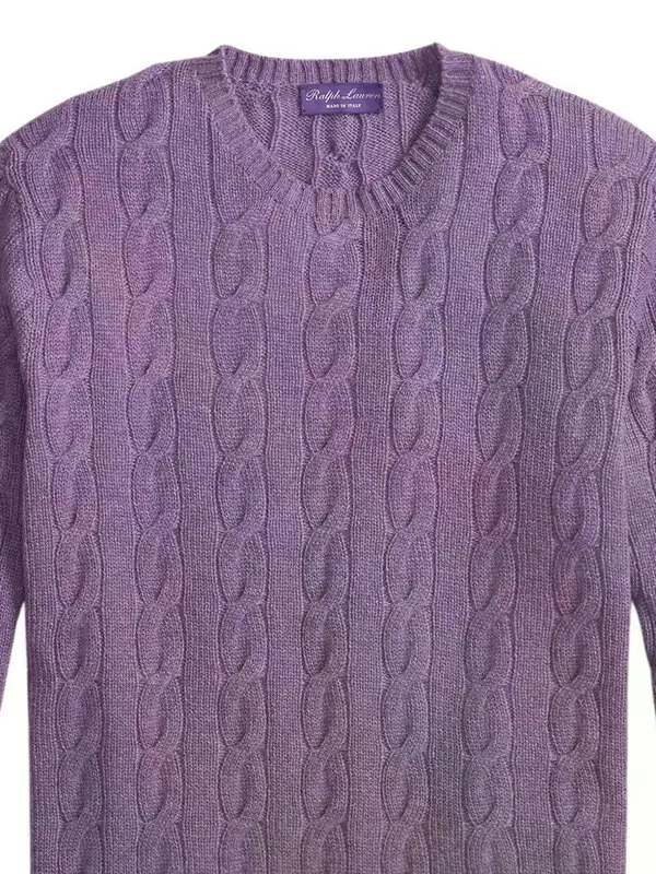 Ralph Lauren Purple Label Cable-knit Long-sleeve Sweater