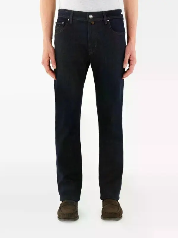 Jacob Cohen Logo-patch Five-pocket Jeans - Blue