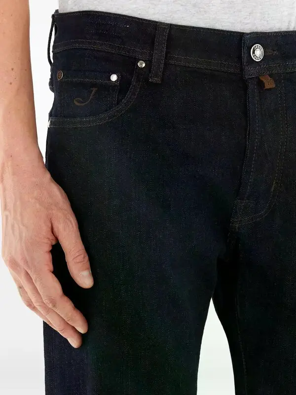 Jacob Cohen Logo-patch Five-pocket Jeans - Blue