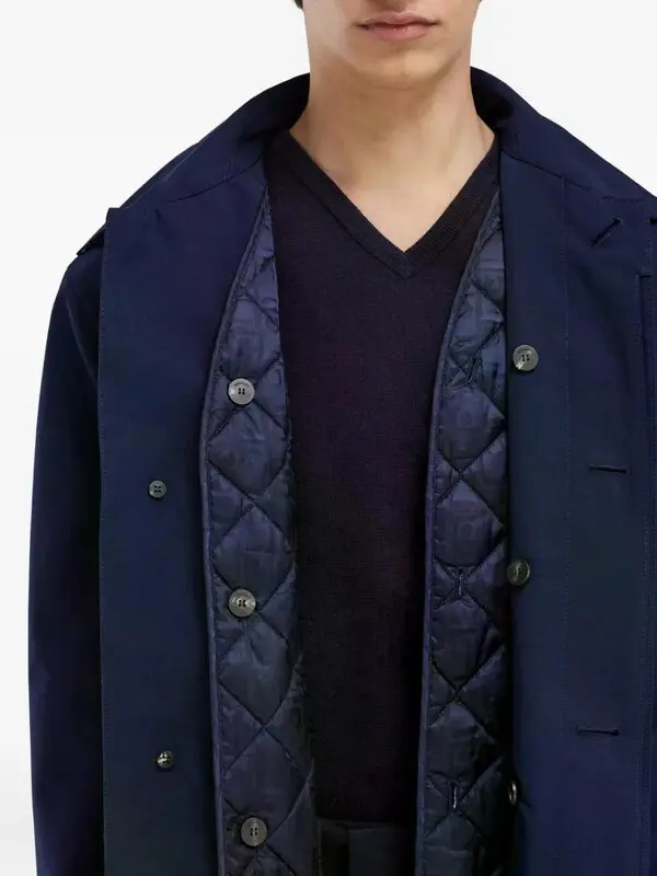 FERRAGAMO Trench Coat With Button Wrist Straps