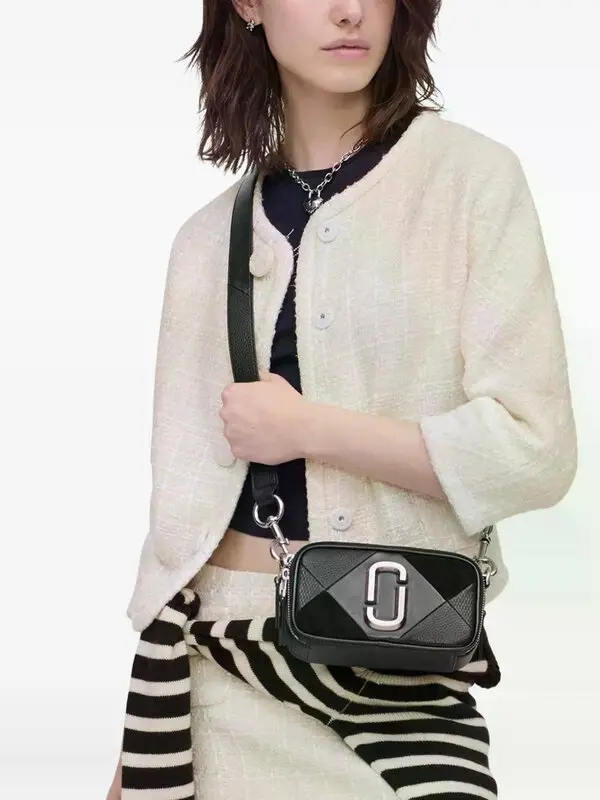 Marc Jacobs Snapshot Patchwork-design Crossbody Bag - Black