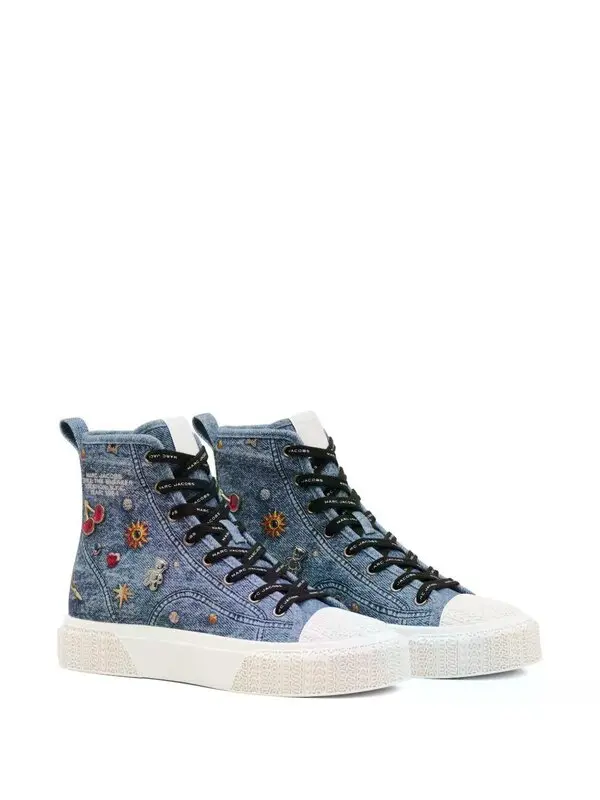 Marc Jacobs Charms Denim High-top Sneakers