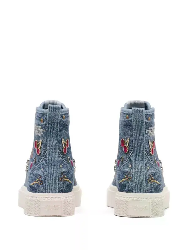Marc Jacobs Charms Denim High-top Sneakers