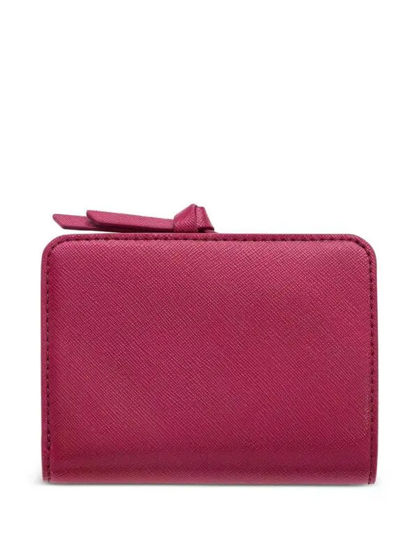 Marc Jacobs Logo-plaque Leather Wallet - Pink