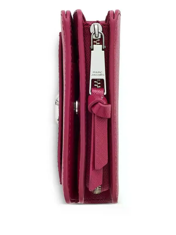 Marc Jacobs Logo-plaque Leather Wallet - Pink