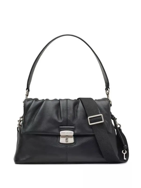 Marc Jacobs Cristina Ruched-detail Shoulder Bag - Black