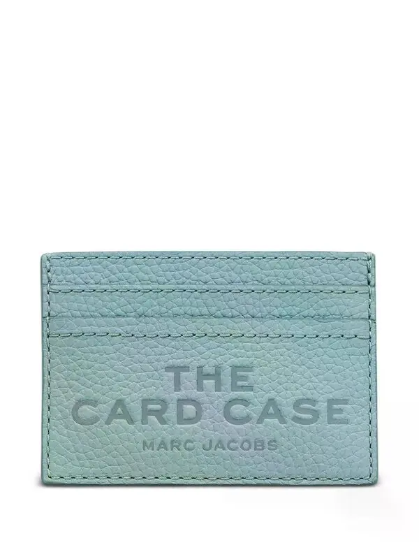 Marc Jacobs The Card Embossed-logo Card Holder - Blue