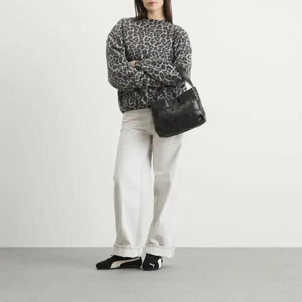 ANINE BING Miles Print Sweatshirt - Leopard