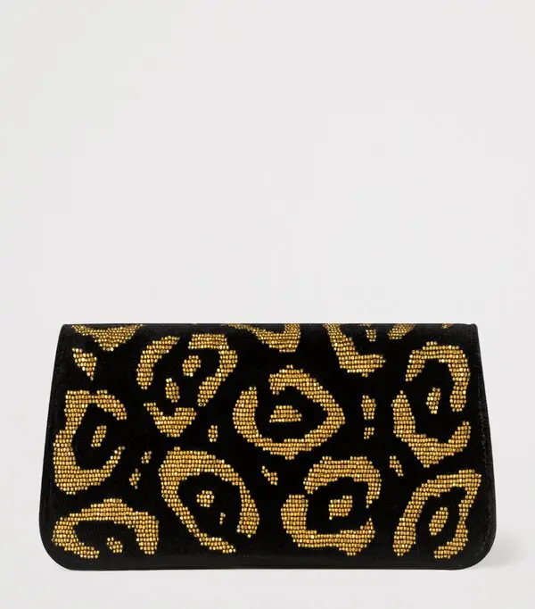 Cartier Panthère De Mini Beaded Shoulder Bag - Black