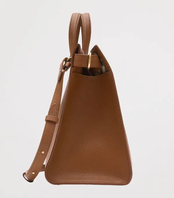Burberry Calfskin Cotswolds Tote Bag - Brown