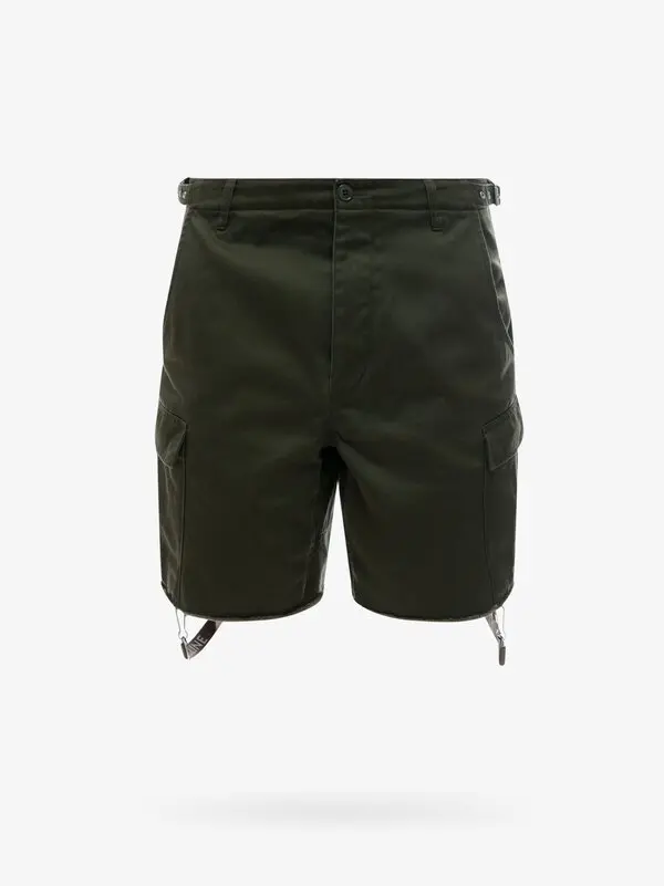 Celine Cotton Shorts With Logoed Straps