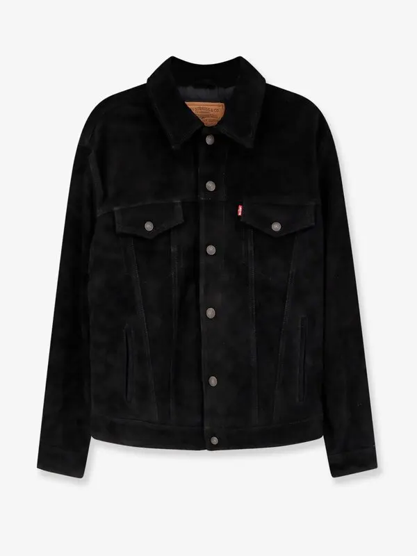 Levi'S Suede Trucker Jacket - Black | Editorialist