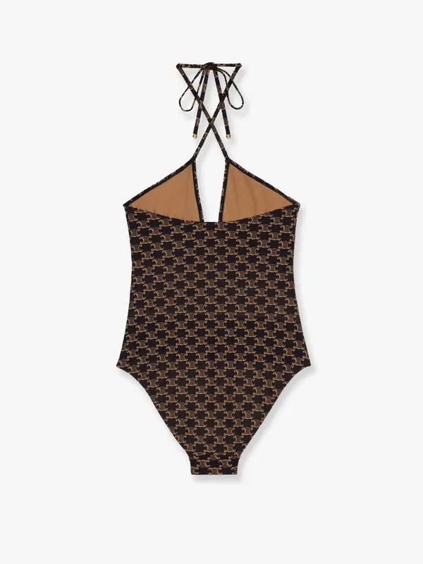 Celine Triomphe Motif One-piece Swimsuit