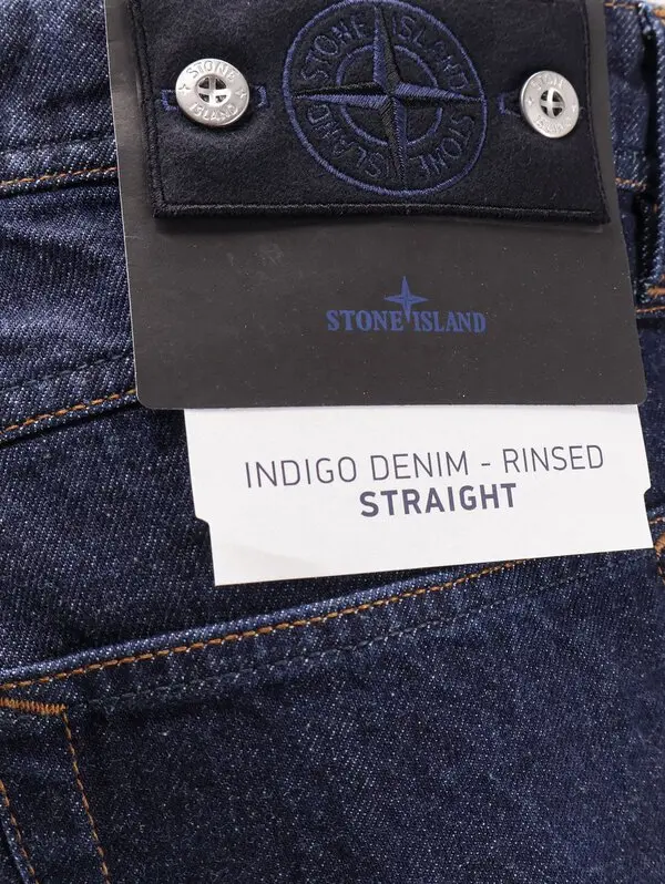 STONE ISLAND DENIM RESEARCH Indigo Denim Straight Fit Jeans