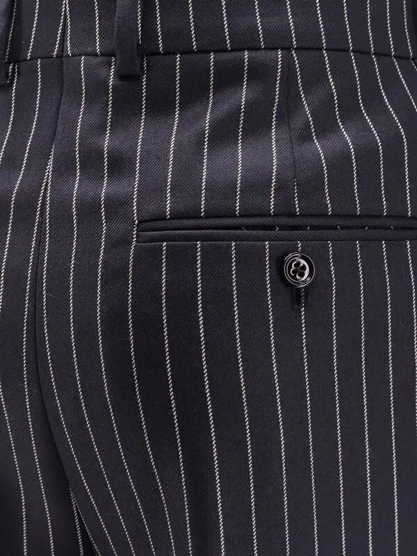 Celine Pinstriped Wool Trousers