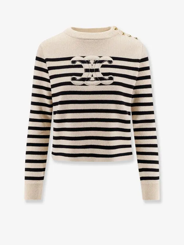 Celine Triomphe Cashmere And Wool Sweater
