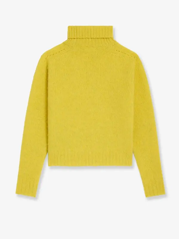 Celine Wool Turtleneck With Triomphe Embroidery