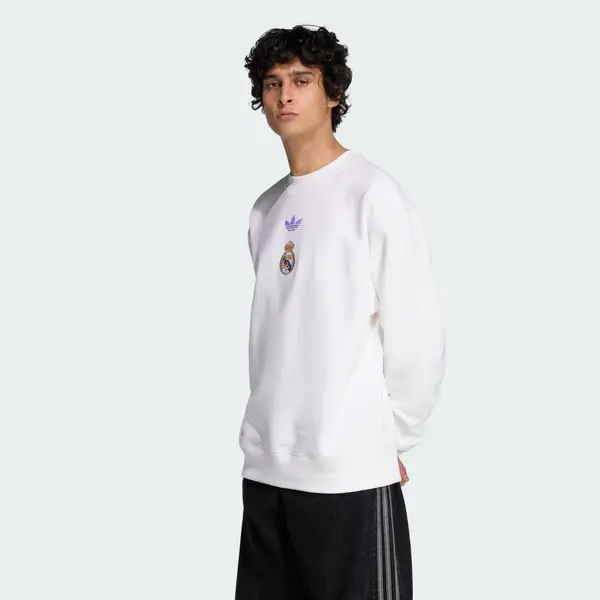Adidas Real Madrid Lfstlr Crew Sweatshirt