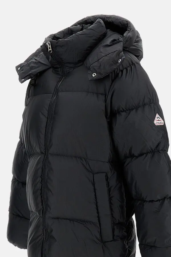 Pyrenex Hooded Ripstop Down Jacket - Black