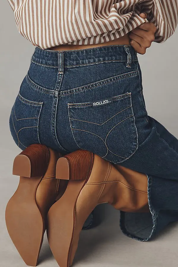 Rolla's High-rise Wide-leg Jeans