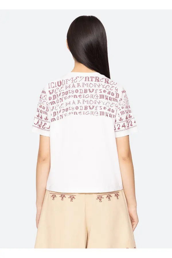 Sea Embroidered T-shirt