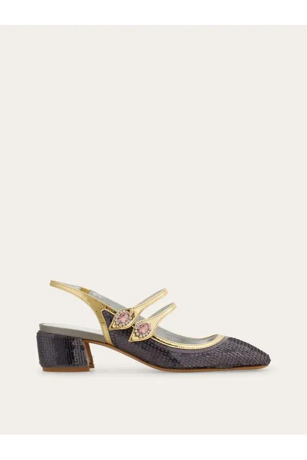 FERRAGAMO Sequin Embellished Slingback
