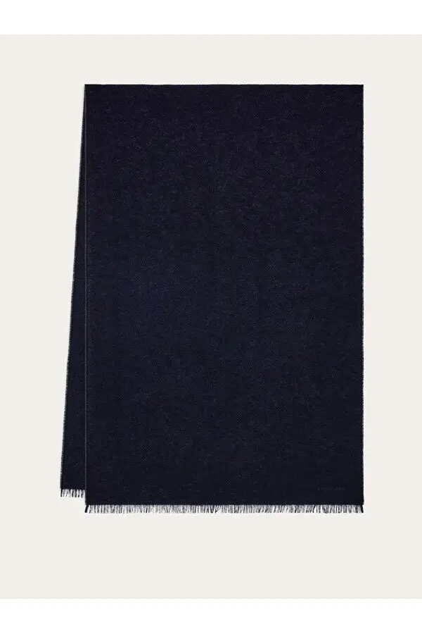 FERRAGAMO Stole With Lurex Thread - Navy